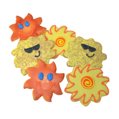 (1281) Sun Shaped Cookies - ABC Cake Shop & Bakery