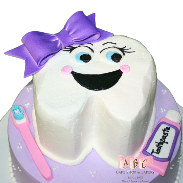 (1555) Girl Tooth Cake - ABC Cake Shop & Bakery