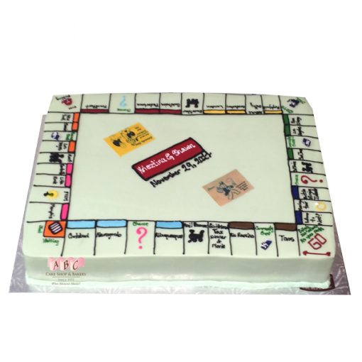 (1635) Monopoly Game Cake - ABC Cake Shop & Bakery