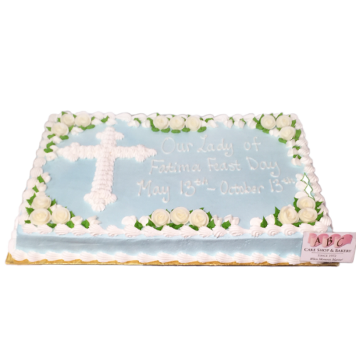 (2008) Our Lady of Fatima Feast Day Cross Sheet Cake - ABC Cake Shop ...