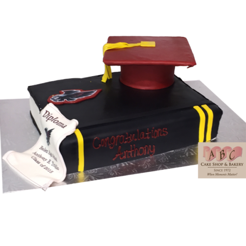 (2092) Belen High School Eagle Graduation Cake - ABC Cake Shop & Bakery