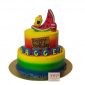 (2273) Larva Cake with Red & Yellow - ABC Cake Shop & Bakery